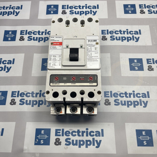 HKD3400F EATON 3 Pole 400 Amp Type HKD Circuit Breaker With Trip KT340 - Electrical and Supply