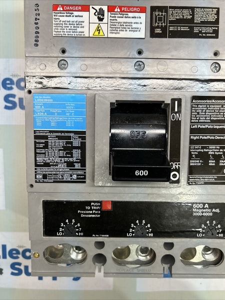 LXD63B600 Circuit Breaker 3 Pole 600 AMP LXD6 SENTRON Siemens NEW SURP - Electrical and Supply