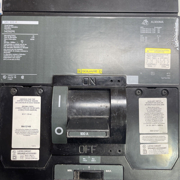 MHL36900 Square D Circuit Breaker 900A 600V 3P Reconditoned ...