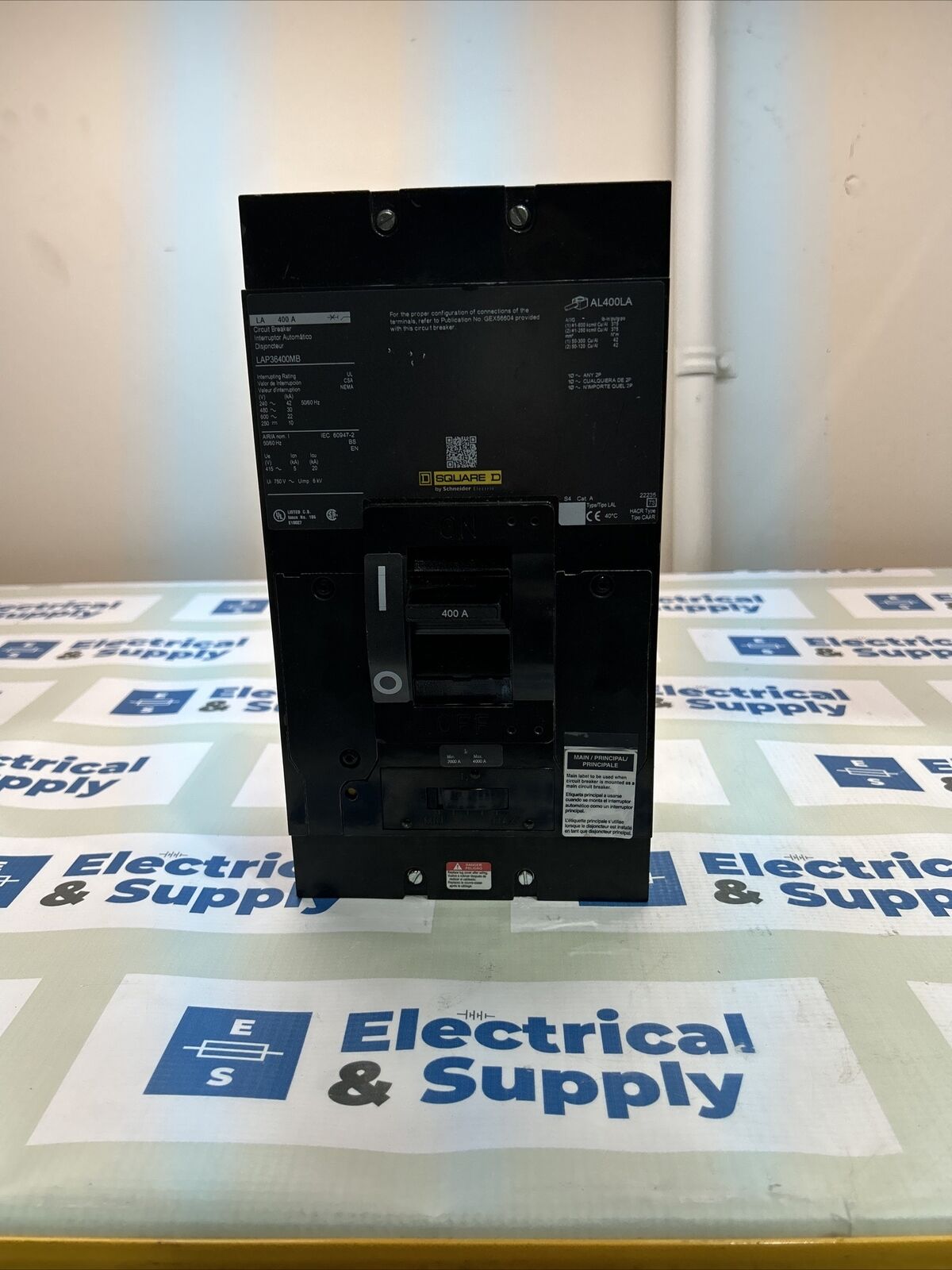 LAP36400MB Square D 400AMP 600V 3 Pole Feed Thru New Surplus ...