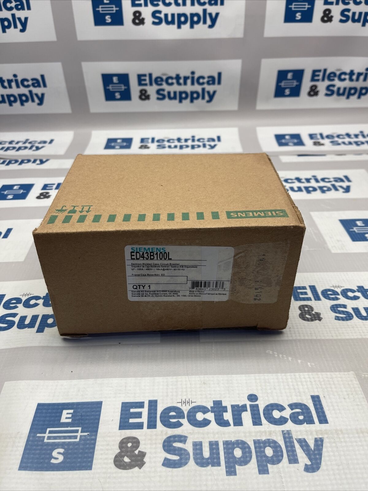 ED43B100L | Siemens | 100 Amp | 480 Volt | 3 Pole | New in Box Circuit ...