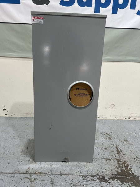 MILBANK 400/320 AMP METER SOCKET METER BASE 3 phase Series U-400 Surpl ...