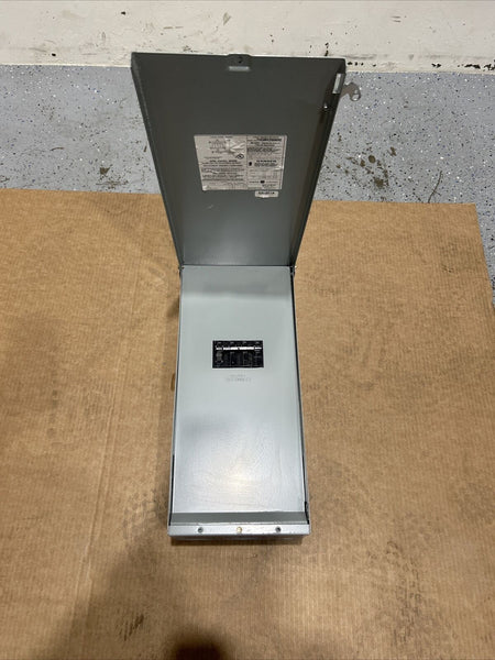 NEW GE 200 AMP MAIN BREAKER 3R ENCLOSURE SINGLE PHASE 240/120 LOAD CEN ...