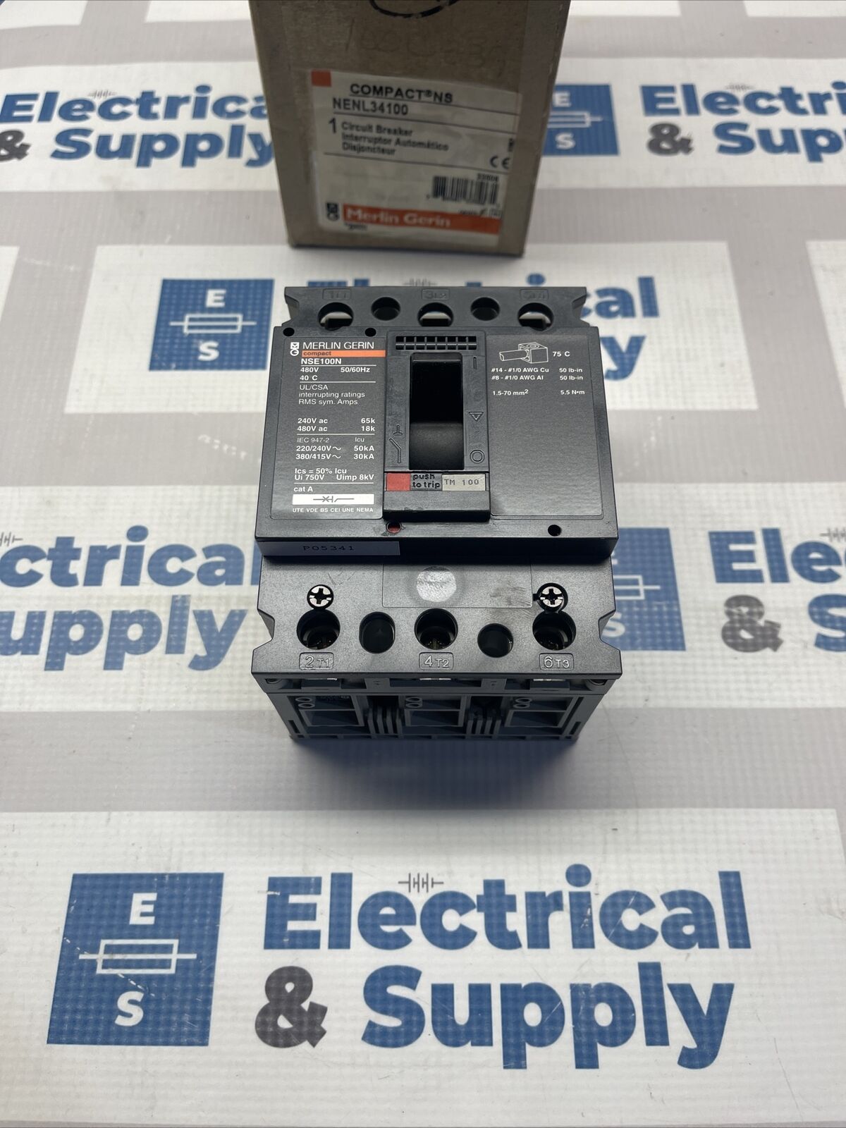 MERLIN GERIN NENL34100 NSE100N 100 A 480V 3-POLE 50/60HZ new ...