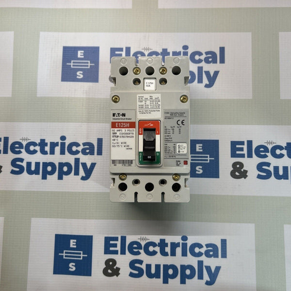 EGH3060FFB | Eaton | 60 Amp | 600Y/347 VAC | 3 Pole | E125H EGH Circui ...