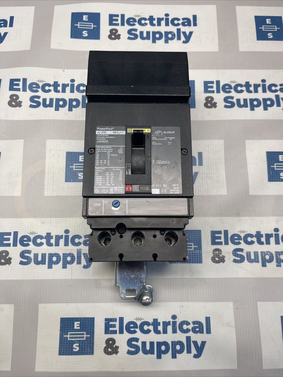 JJA36225 SQUARE D MLD CASE CIRCUIT BREAKER 225 AMP 3 POLE 600 VAC - Electrical and Supply