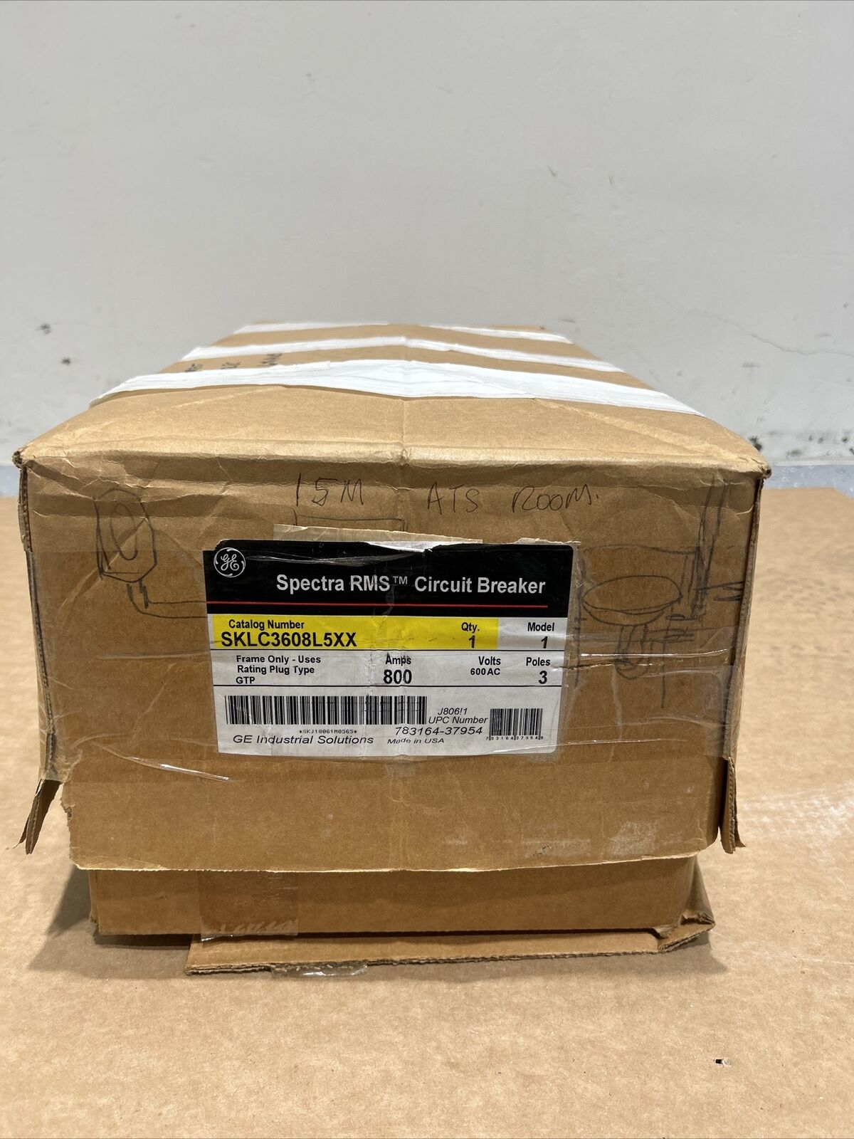 SKLC3608L5XX GE 800 AMP 3 POLE 480V CIRCUIT BREAKER NEW - Electrical ...