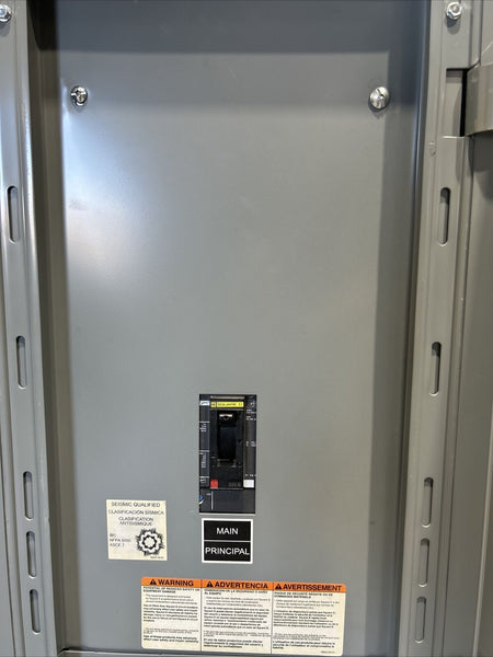 Square D | 225 Amp | 480Y/277 Volt | 3PH 4W | NF Main Breaker Panel ...