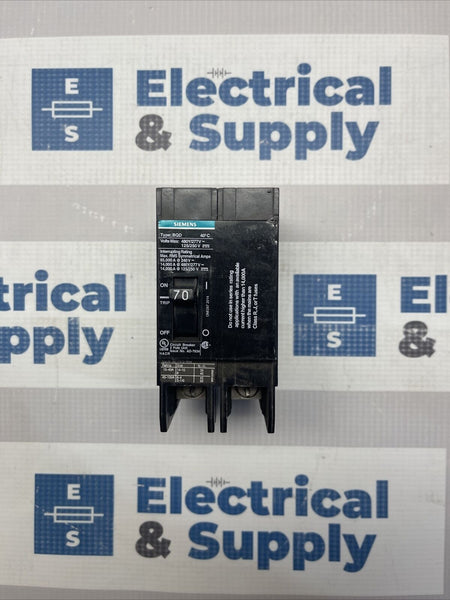 NEW SIEMENS ITE BQD BQD270 2 POLE 70 AMP CIRCUIT BREAKER 240V ...