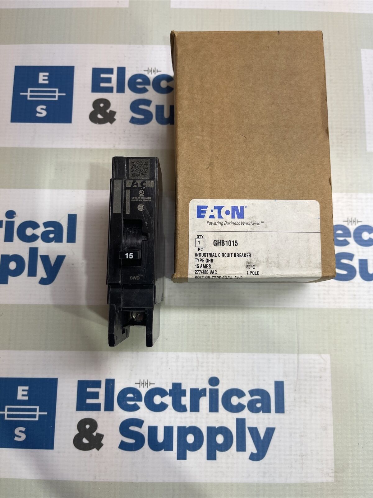 NEW EATON Cutler Hammer GHB1015 15 Amp 1 Pole Circuit Breaker BOLT ON ...