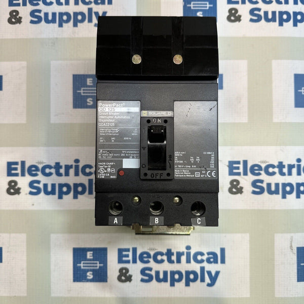 QDA32125 SQUARE D 125AMP 3POLE 240V CIRCUIT BREAKER - Electrical and Supply