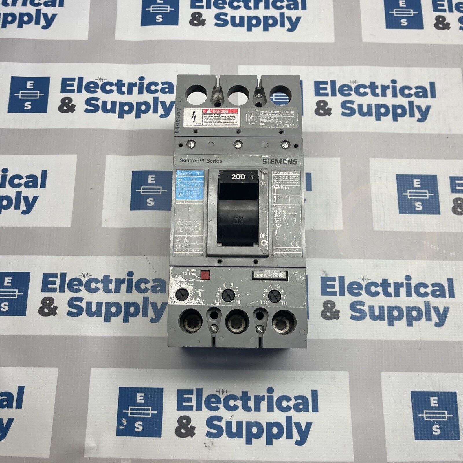 FXD63B200 | Siemens | 200 Amp | 600 Volt | 3 Pole | Sentron Molded Cas ...
