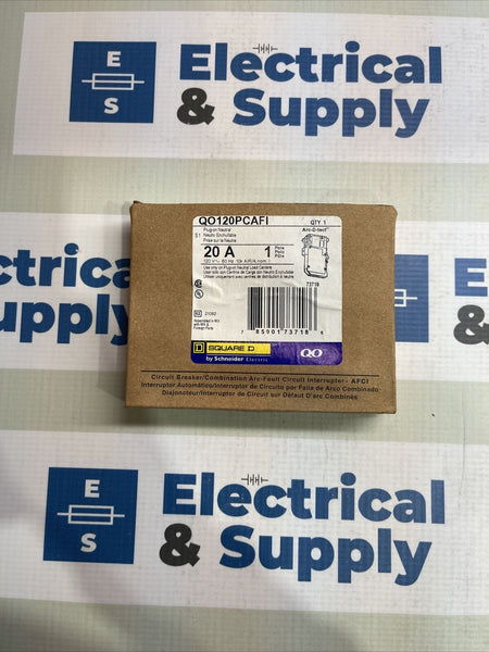 Square D QO120PCAFI 20 Amp 1 Pole Arc Fault Circuit Interrupter Circui ...
