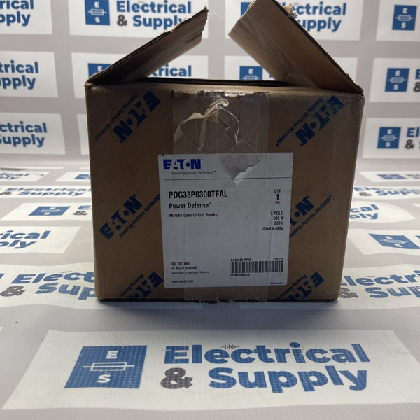 PDG33P0300TFAL Power Defense 300A 3 Pole 600v 100kAIC Rated Eaton New ...