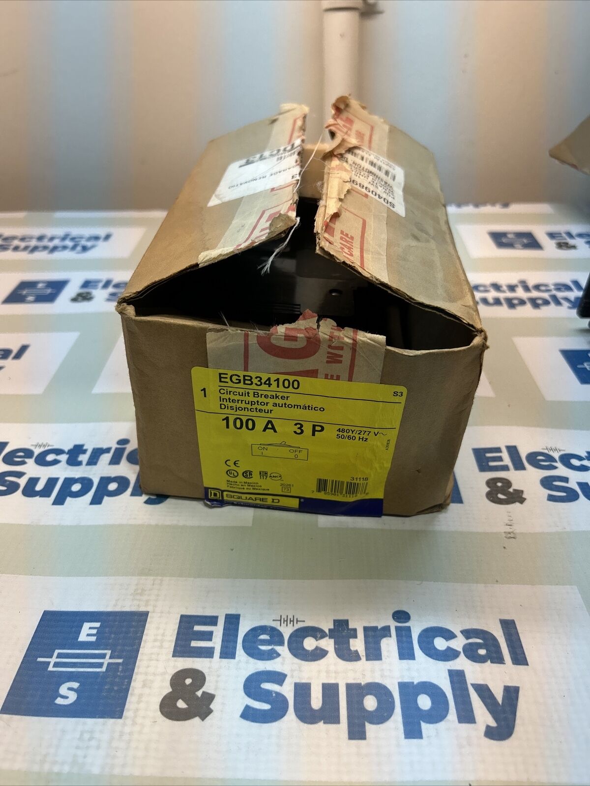 NEW SQUARE D EGB34100 100 AMP BOLT-ON CIRCUIT BREAKER 3 POLE 480Y/277 ...