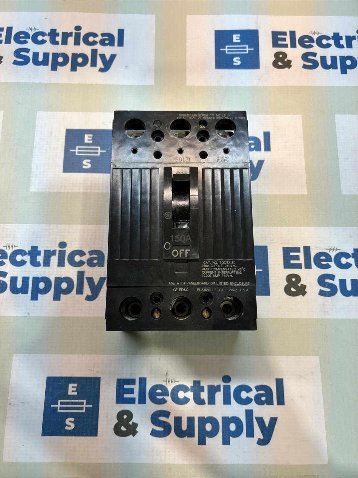 TQD32150 | General Electric | 150 Amp | 240 Volt | 3 Pole | Circuit Br ...