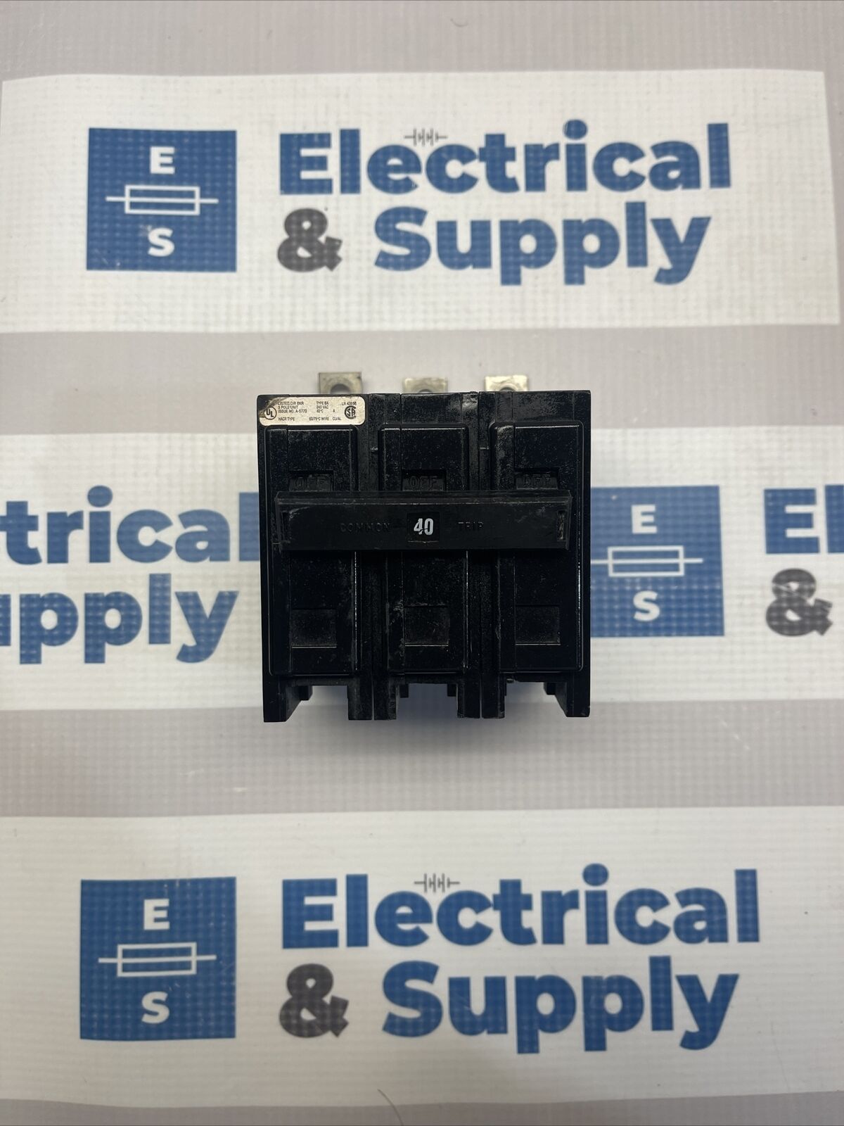 BAB3040H | Cutler-Hammer | 40 Amp | 240 Volt | 3 Pole | BA Circuit Bre ...
