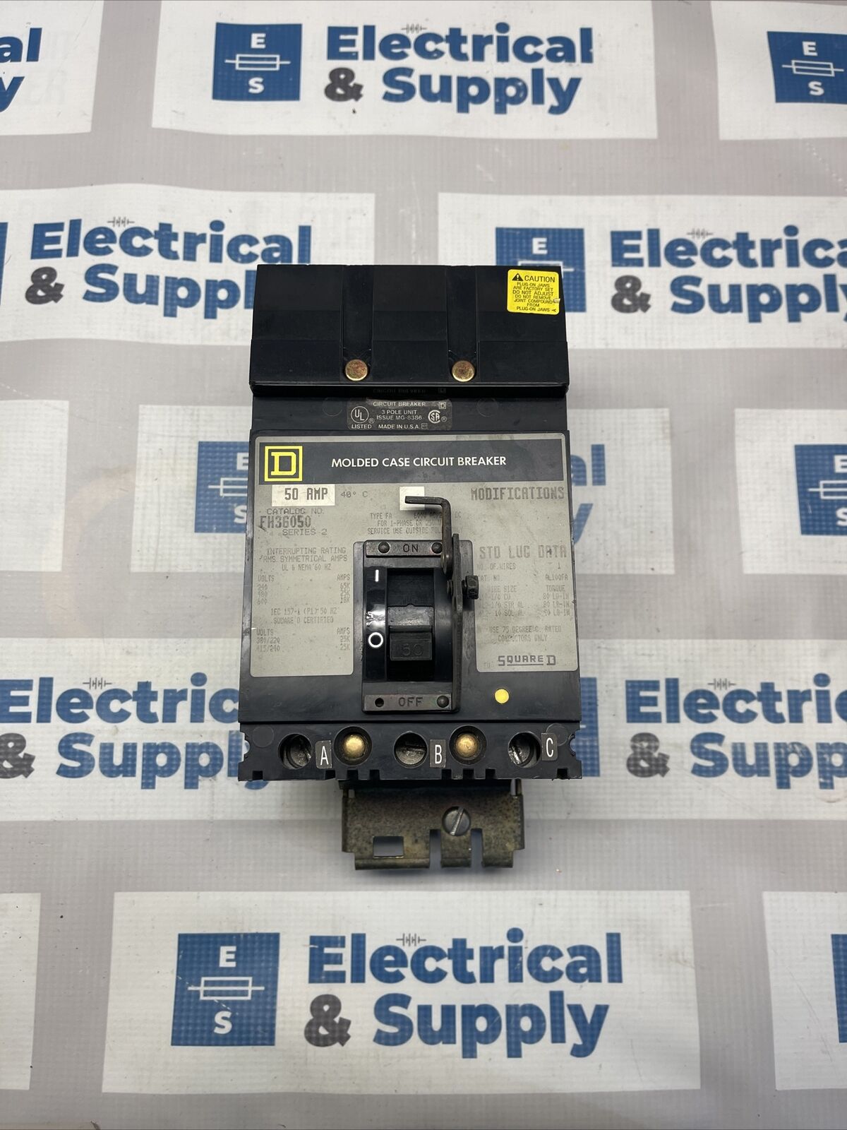 FH36050 | Square D | 50 Amp | 600 Volt | 3 Pole | Circuit Breaker ...