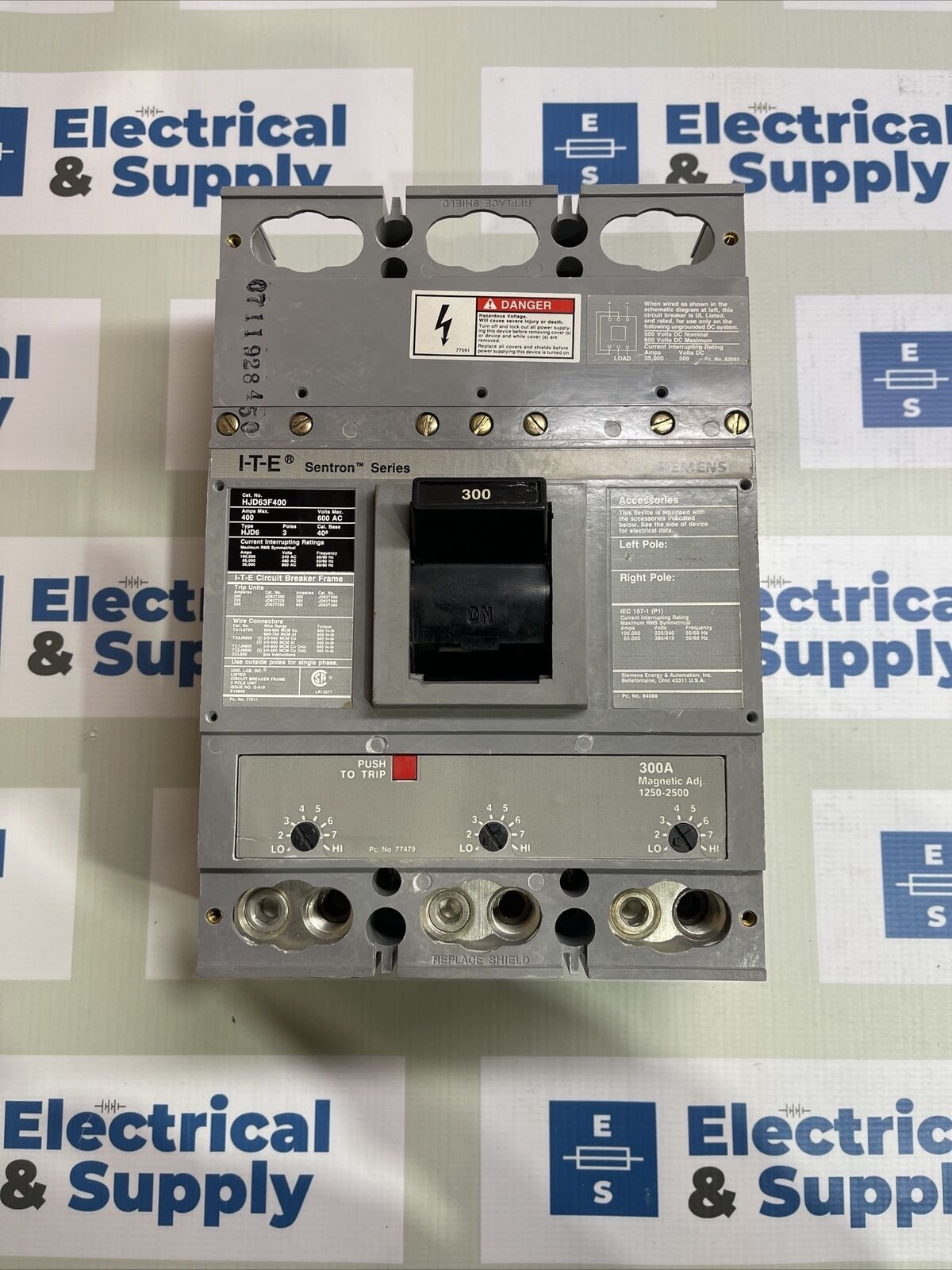 SIEMENS HJD63F400 HJD63F400 300A TRIP - Electrical and Supply