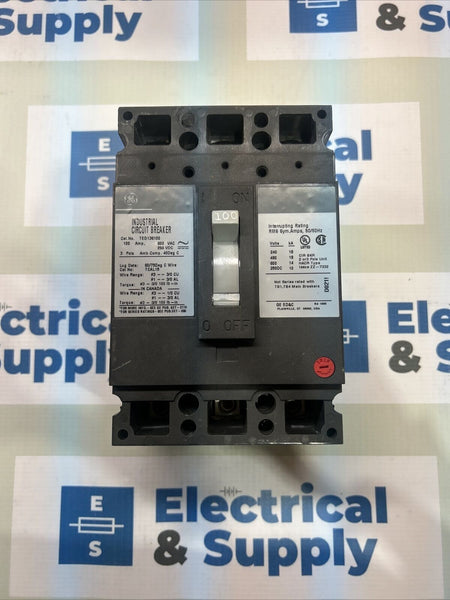 TED136100 GE 100A 3-POLE CIRCUIT BREAKER - Electrical and Supply