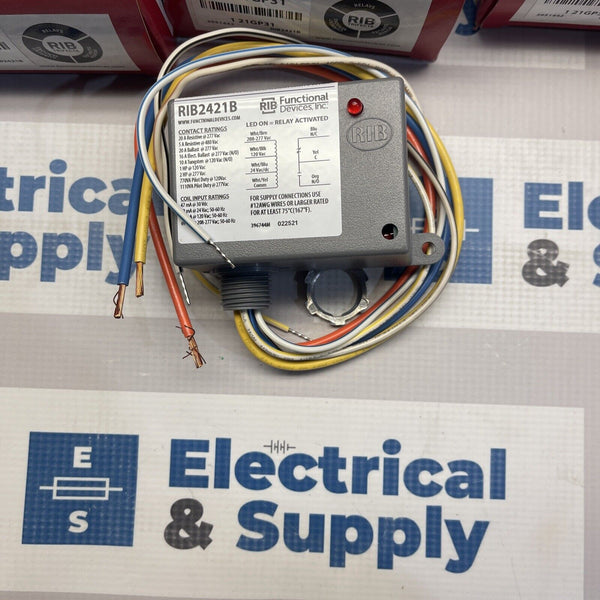 RIB2421B Functional Devices 24Vac/Dc, 120-277Vac 20A Spdt OEM RIB2421B ...