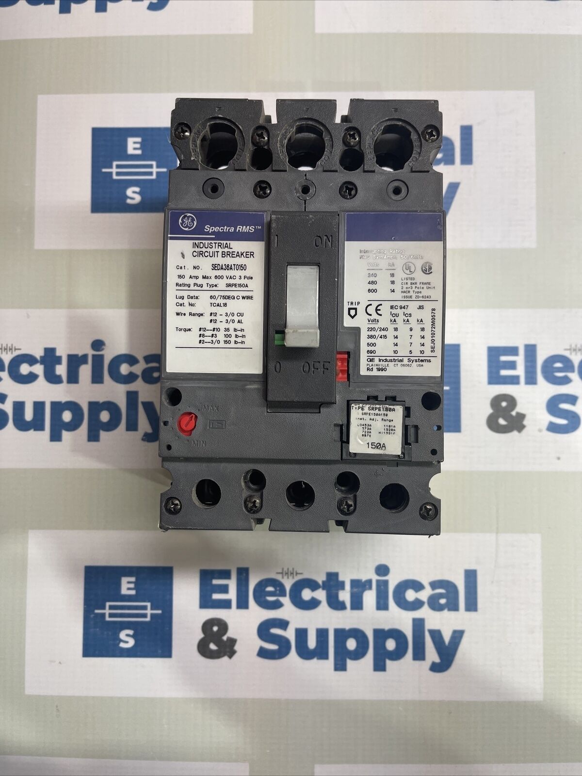 SEDA36AT0150 Spectra RMS Industrial Circuit Breaker 150 AMP ...