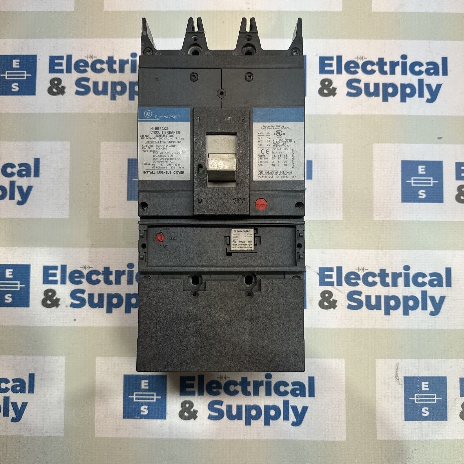 SGHA36AT0400 GE 400 Amp TRIP 600V 3 Pole Circuit Breaker - Electrical ...