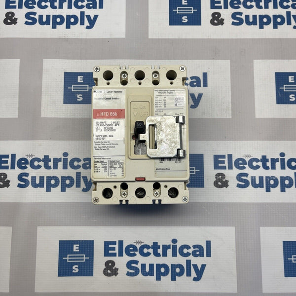 HFD3050 | Eaton | 50 Amp | 600 VAC | 3 Pole | Reconditioned Molded Cas ...