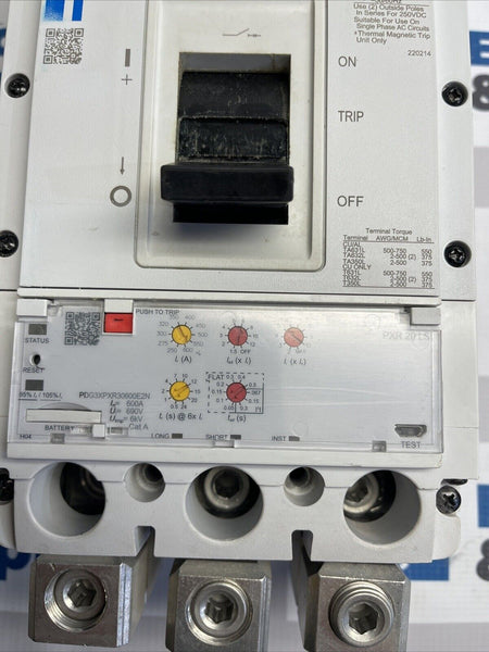 PDG33M0600FNNN/PDG3XPXR30600E2N | Eaton | 600 Amp | 65k at 480 Volt ...