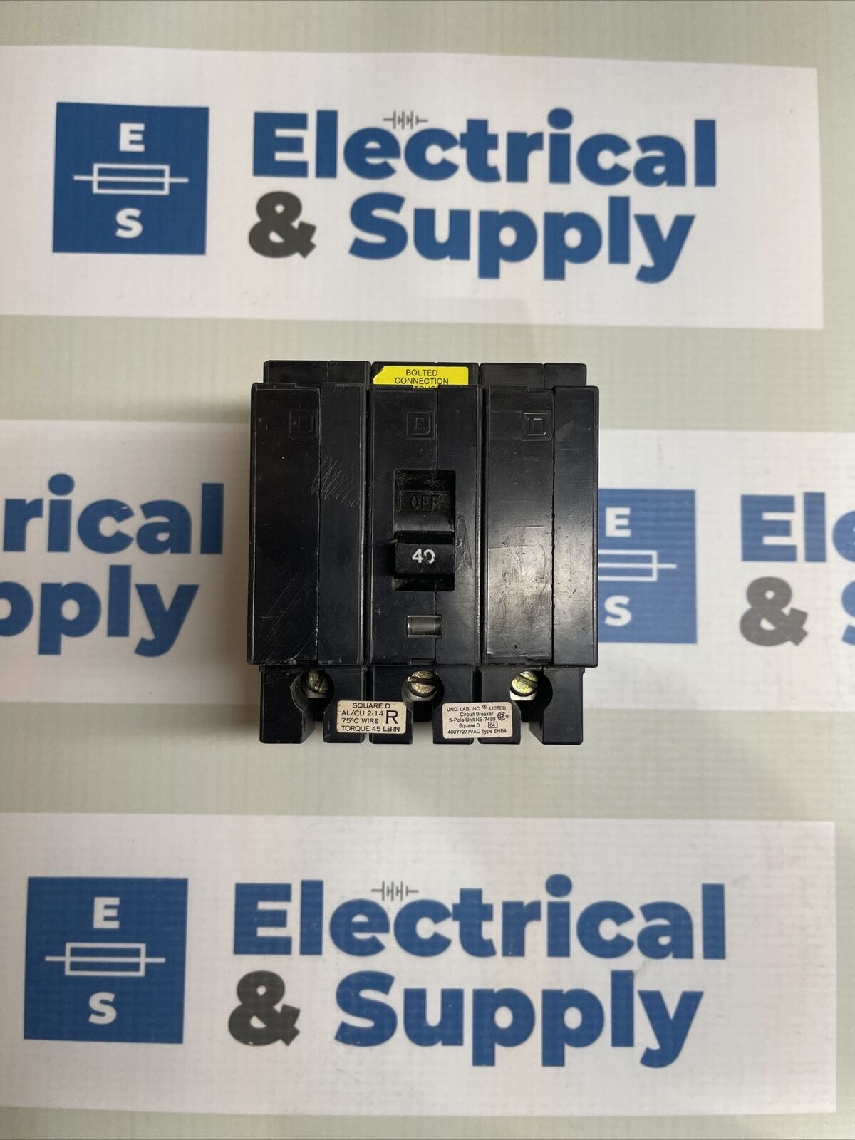 EHB34040 40 Amp 480/277V 3 Pole Circuit Breaker - Electrical and Supply