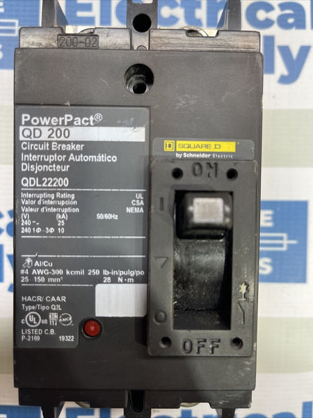 QDL22200 2-POLE 200AMP 240v MAIN CIRCUIT BREAKER - Electrical and Supply