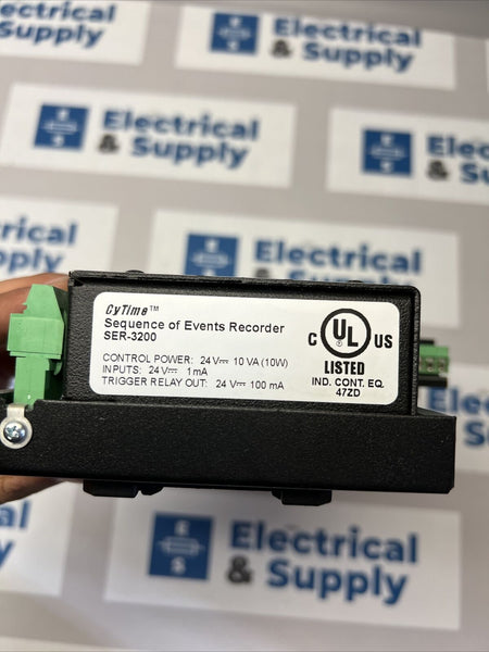 Cyber Sciences | SER3200PTP | 24 Volt | Event Recorder | New Surplus ...