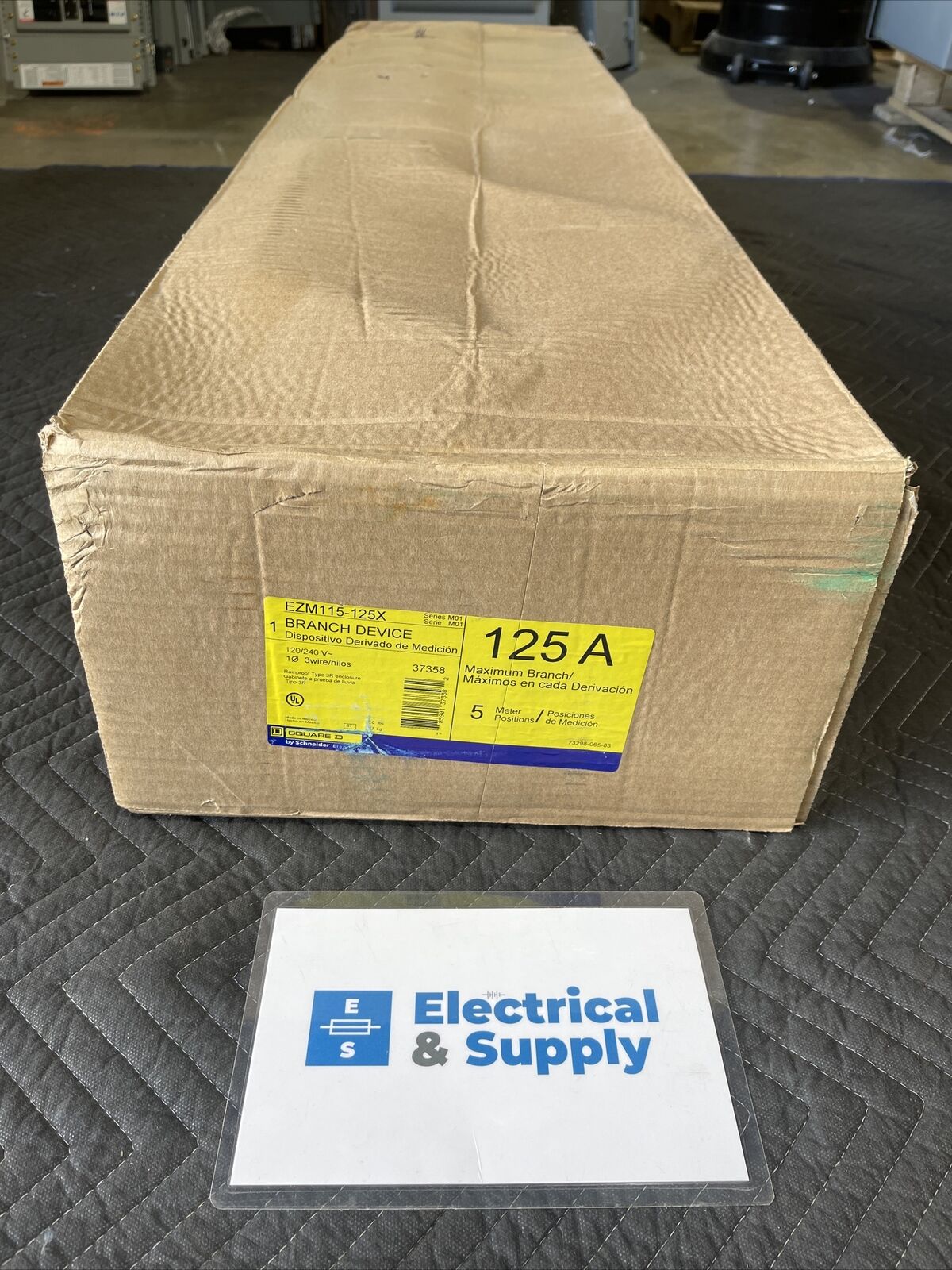 Square D | EZM115-125X | 125 Amp | 120/240 Volt | 1 Phase | 5 Position ...