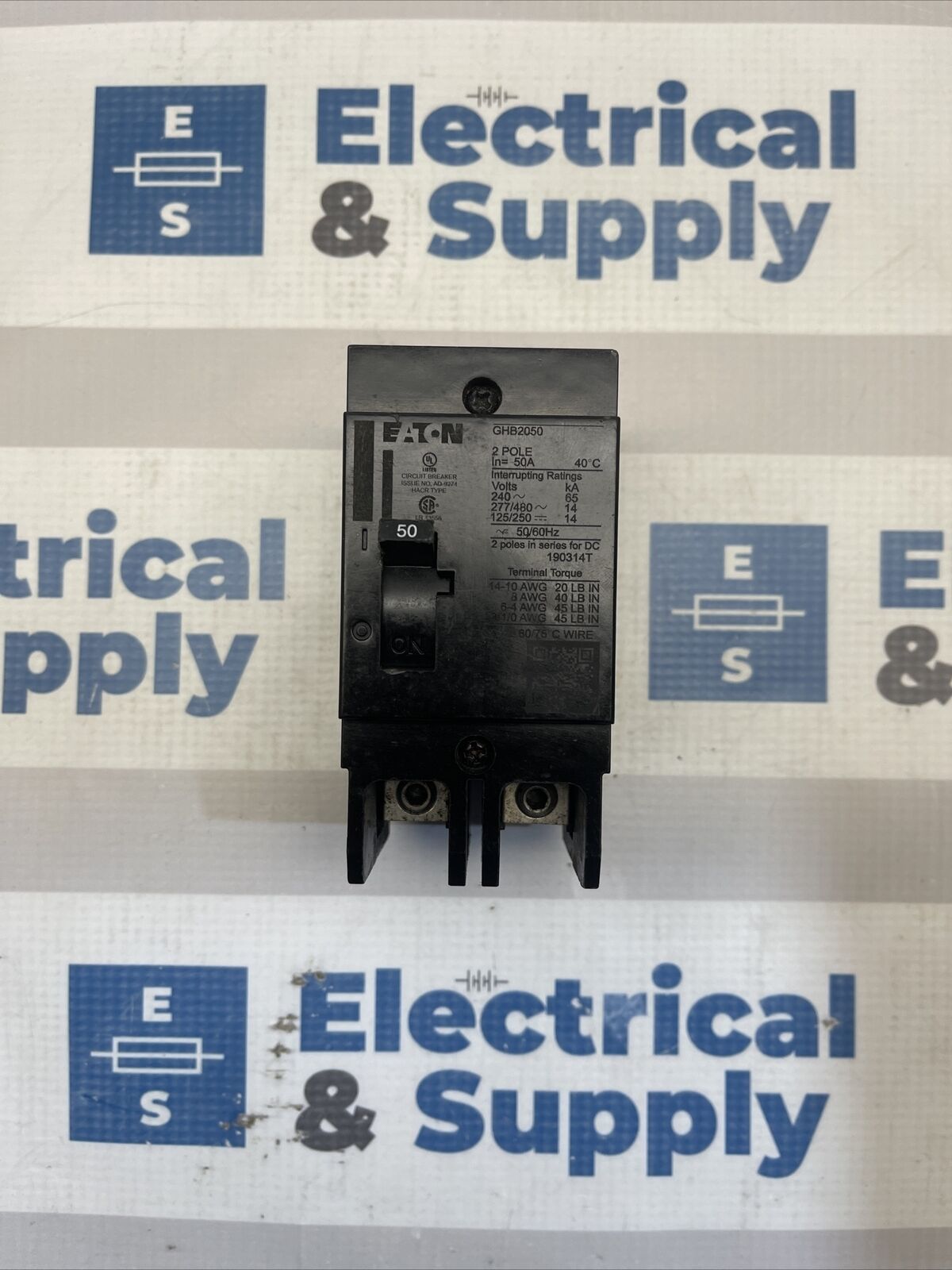 Cutler-Hammer | GHB2050 | 50 Amp | 277/480 VAC | 2 Pole | New Bolt-On ...