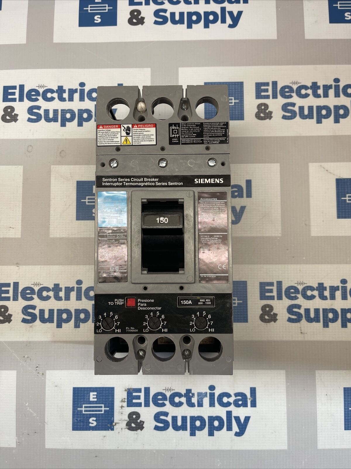 Siemens | FXD63B150 | 150 Amp | 600 Volt | 3 Pole | Sentron Series | N ...