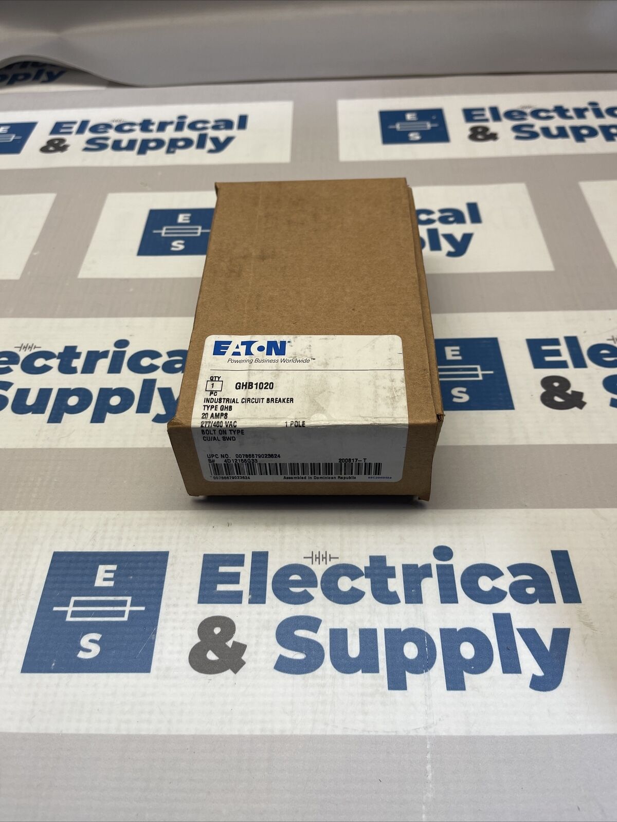 Eaton | GHB1020 | 20 Amp | 277 VAC | 1 Pole | New Bolt-On Circuit Brea ...