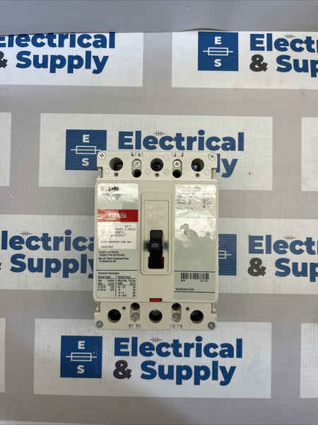 Eaton | ED3100 | 100 Amp | 240 Volt | 3 Pole | Circuit Breaker ...