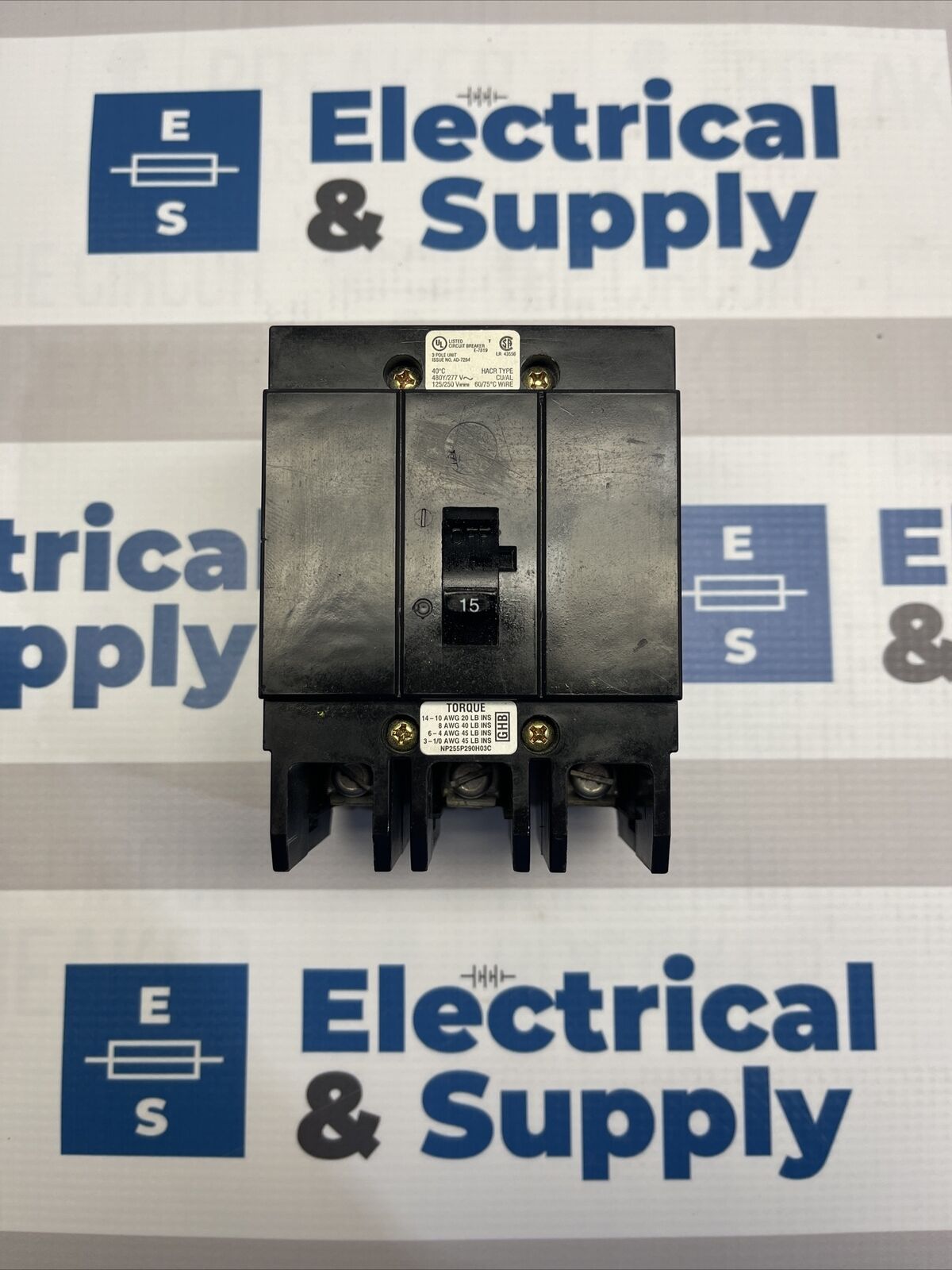 Eaton | GHB3015 | 15 Amp | 480Y/277V | 3 Pole | Series C Complete Mold ...
